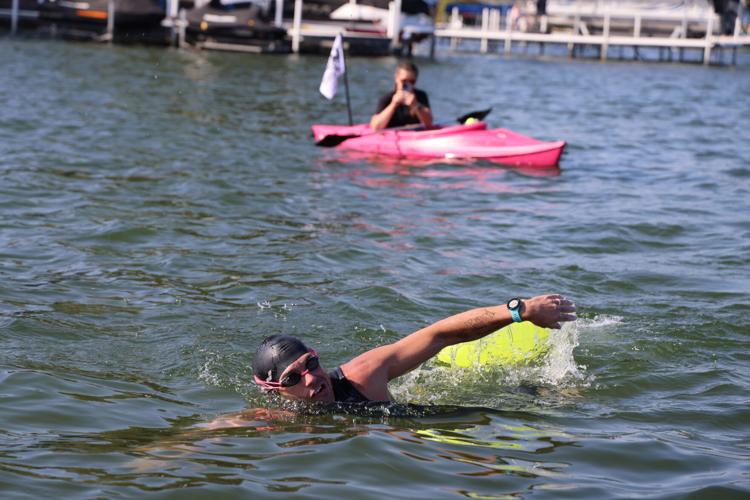 Area endurance athlete completes circuit of Lake Wawasee | Recreation ...