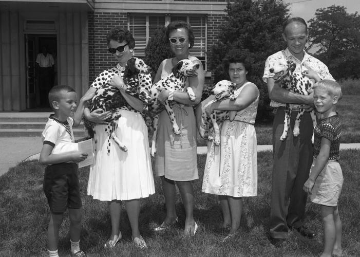 July 25, 1963: Families line up at Humane Shelter after puppy's playful ...