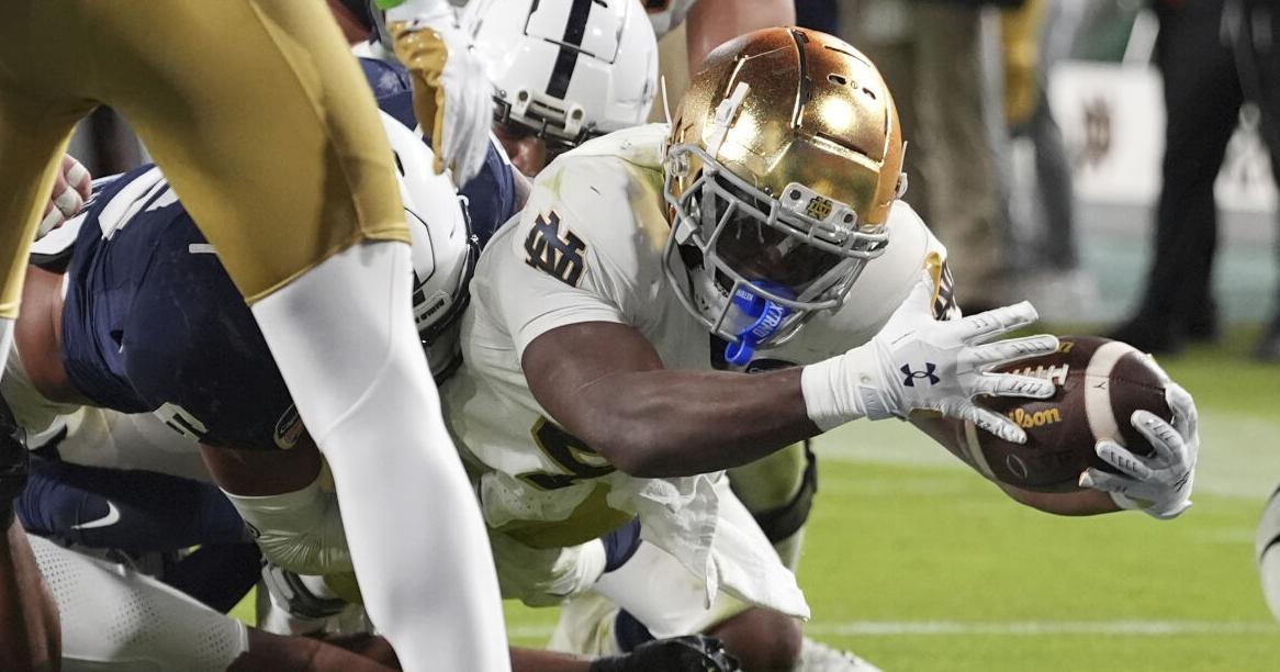 All you need is Love: Irish running back Jeremiyah Love soars in Orange Bowl victory | Notre ...
