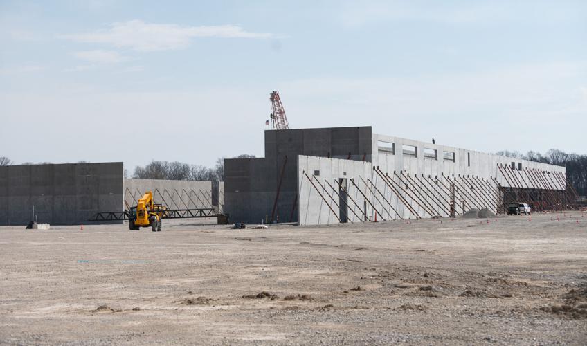 New Allen County Jail taking shape, north half ready for steel supports ...