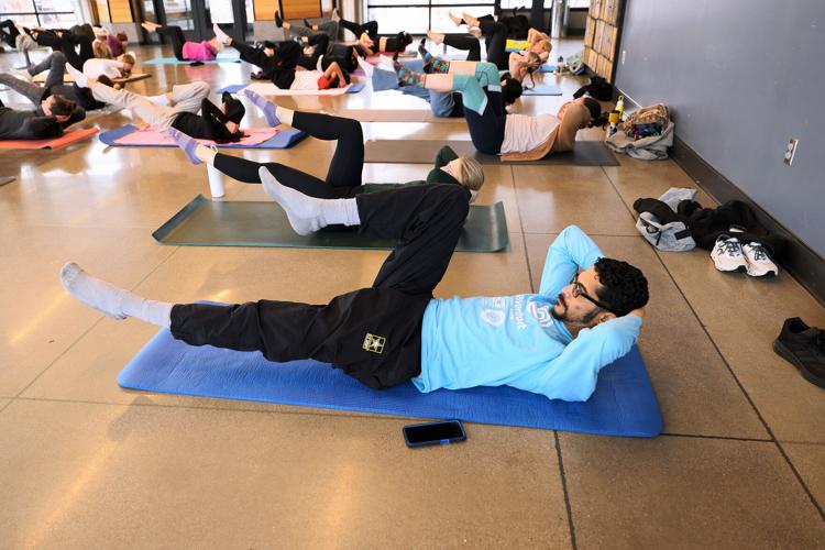 Pilates on the Riverfront at Promenade Park in Fort Wayne, Indiana ...