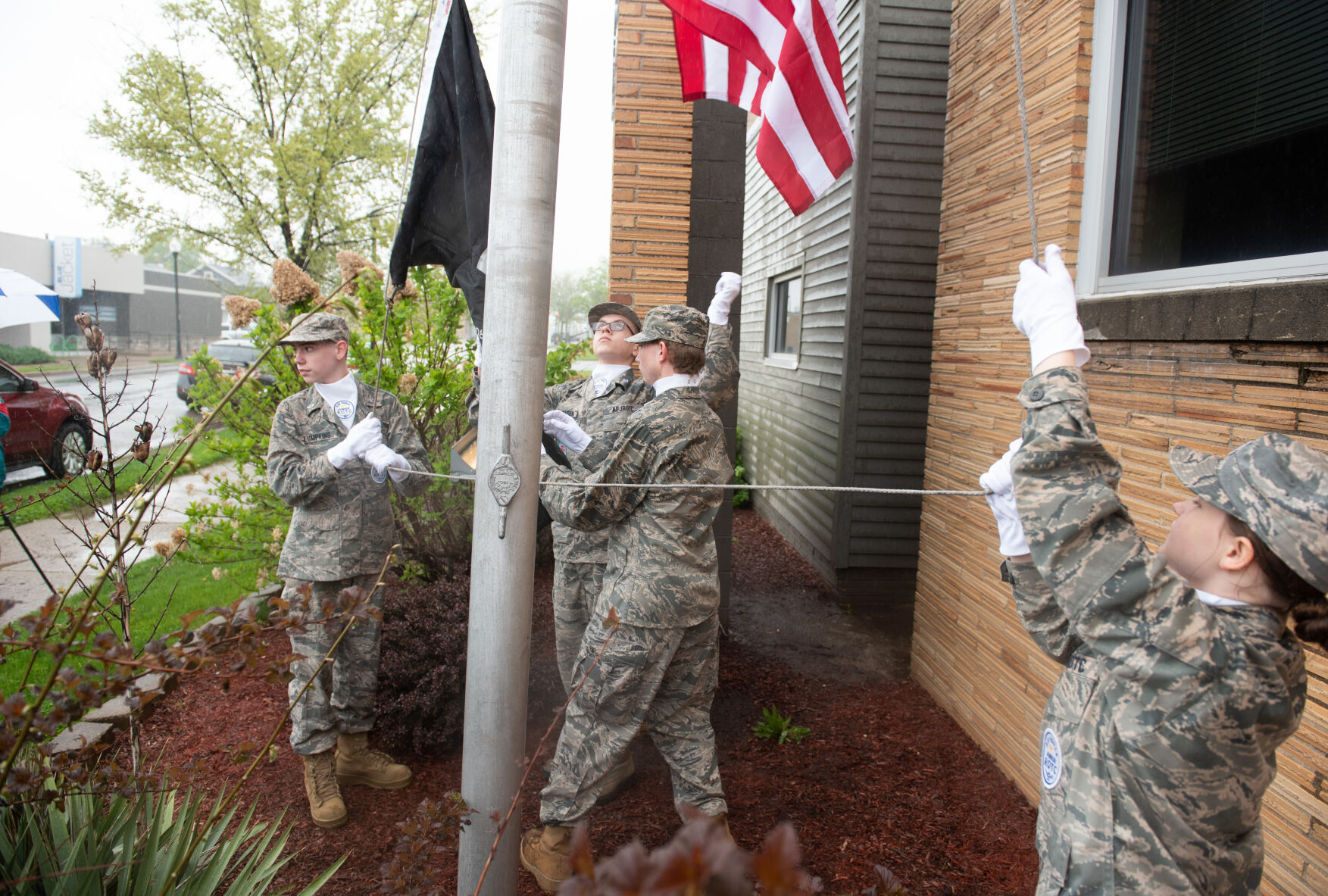New flag raised at Liberty Landing | Local | journalgazette.net