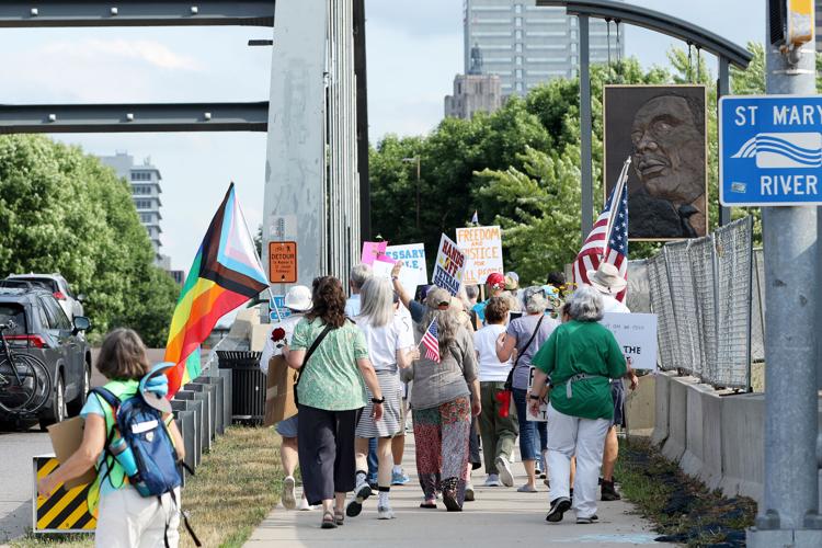 Hundreds turn out for Fort Wayne's Good Trouble Lives On rally | Local ...