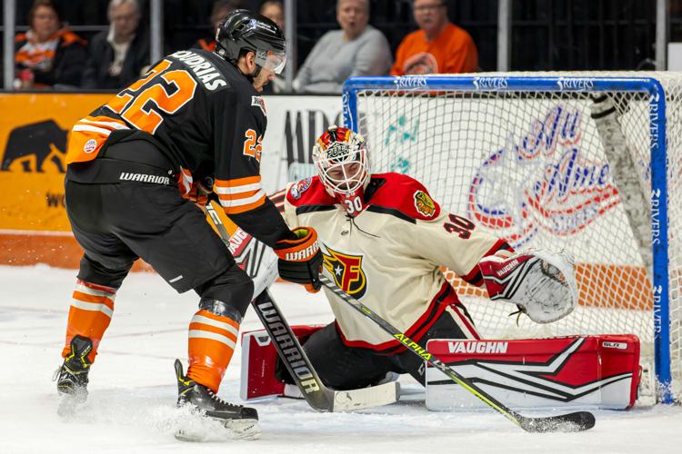Familiar mistakes lead to Komets' 4-2 loss; Petruzzelli indeed plays after scary injury | Komets ...