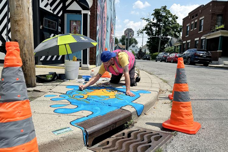 Storm drain mural makes a splash | Local | journalgazette.net