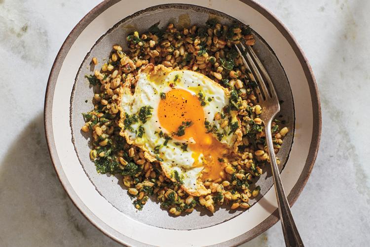 David Tamarkin's recipe for Greens, Grains and Fried Egg works for any ...