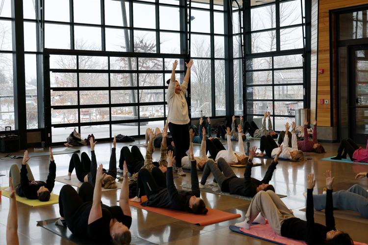 Pilates on the Riverfront at Promenade Park in Fort Wayne, Indiana ...