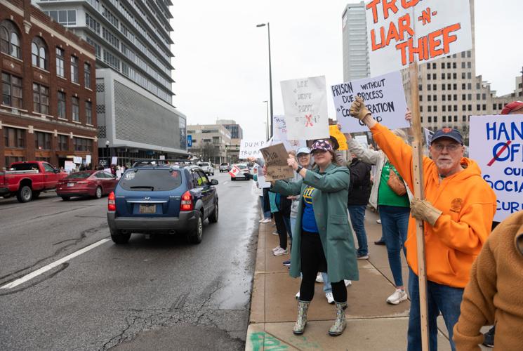 Scenes from a Day of Action Rally and Food Drive | Local ...