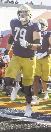 Notre Dame resetting with left tackle Charles Jagusah out for season ...