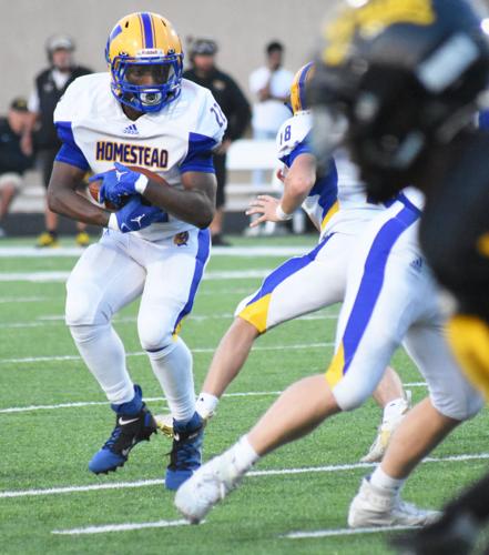 Friday gallery: Snider faces Homestead, wins 49-21 at Spuller Stadium ...