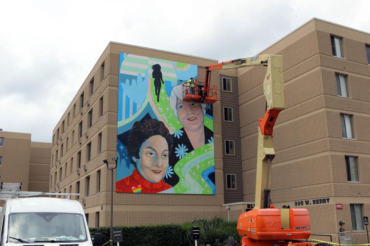 'Faces of the Fort' mural installed at Edsall House Apartments | Local ...