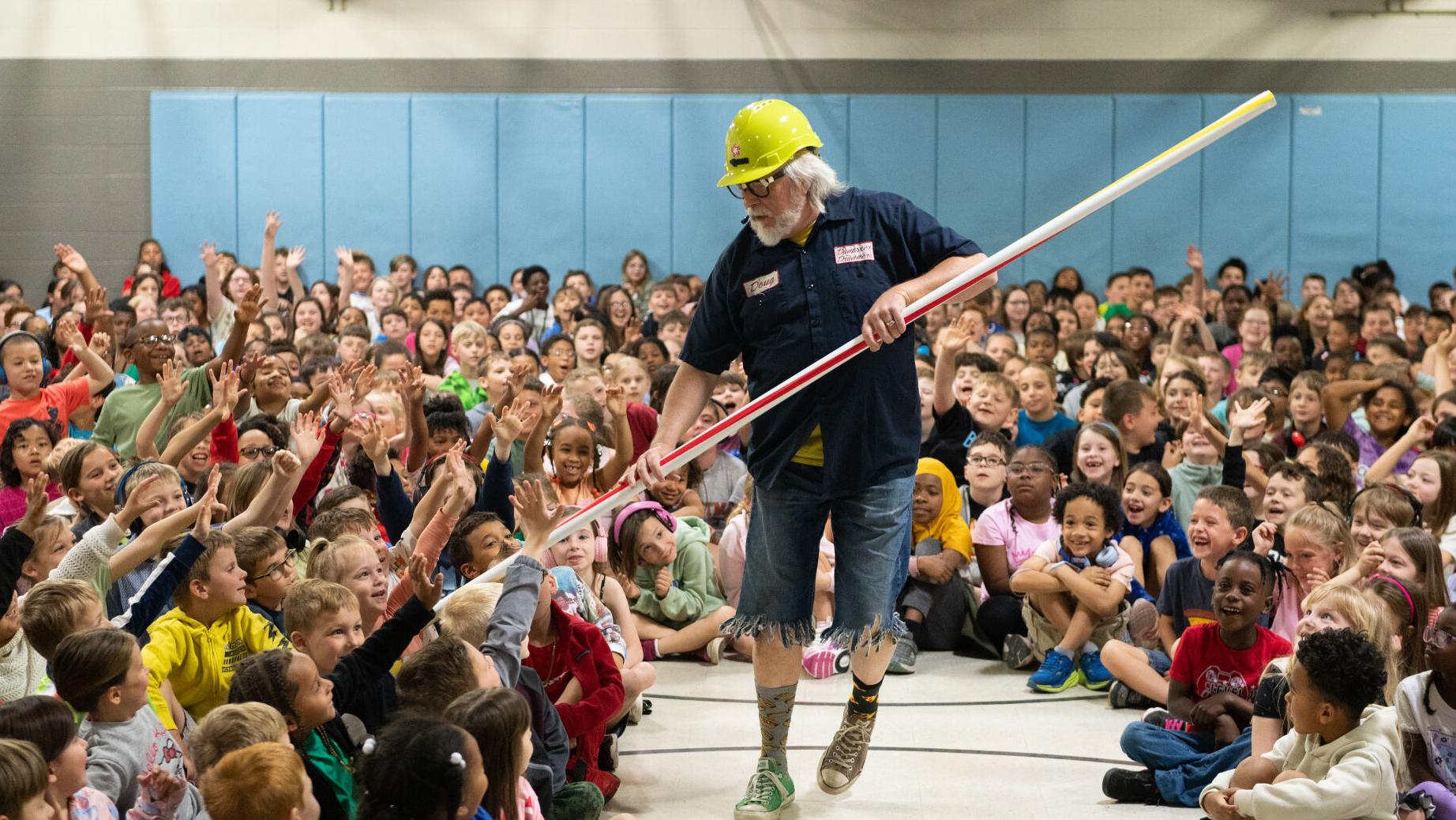 Dumpster Drummers visit Croninger Elementary School for Earth Day ...