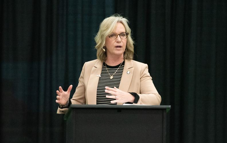 PFW athletic director Kelley Hartley Hutton addresses leadership ...