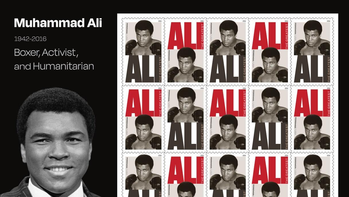Muhammad Ali will be honored with a commemorative US postage stamp ...