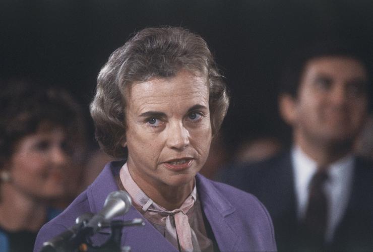 Retired Justice Sandra Day O'Connor, the first woman on the Supreme ...