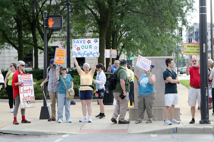 Hundreds turn out for Fort Wayne's Good Trouble Lives On rally | Local ...