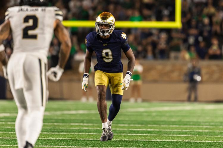 Now a starter, Tae Johnson breaks out out Notre Dame | Notre Dame ...