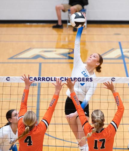 No. 5 Carroll volleyball sweeps No. 10 Warsaw, celebrates Sinish's 1 ...