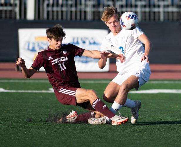 Concordia falls to Evansville Memorial in boys soccer state final ...