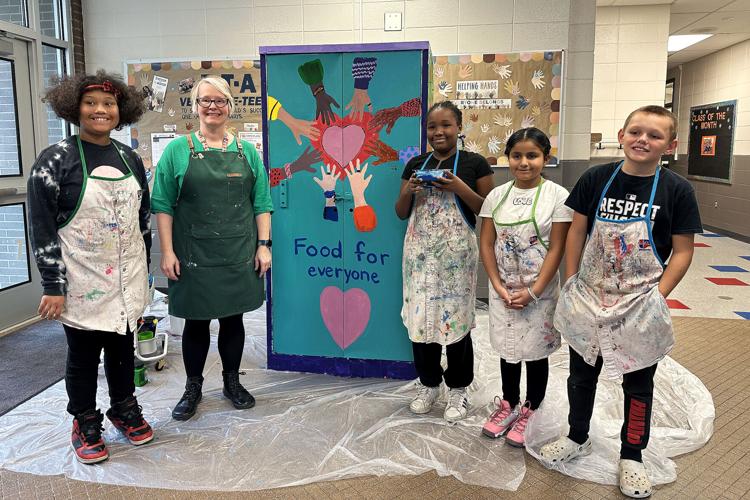 Fort Wayne students add art to outdoor food pantry | Schools ...