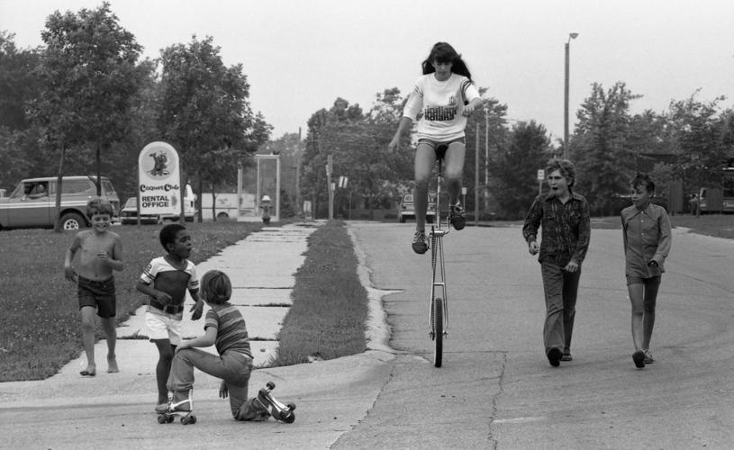 Aug. 3, 1979: Riding high on new unicycle | History Journal ...