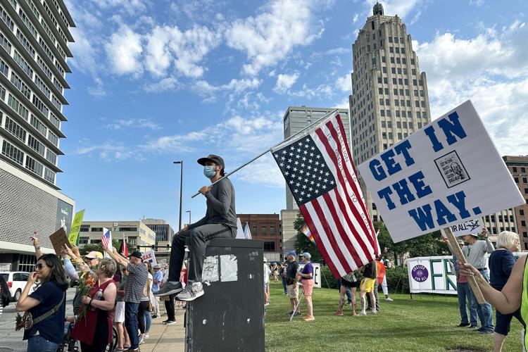 Hundreds turn out for Fort Wayne's Good Trouble Lives On rally | Local ...