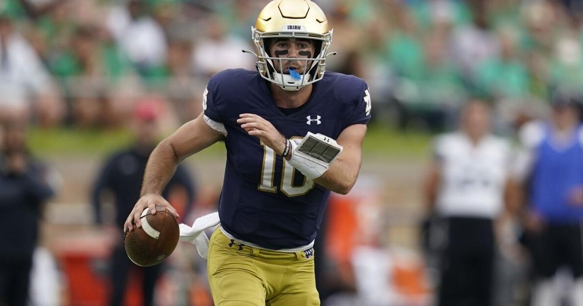 'Pushing the offense': Notre Dame's Pyne ready to take the reins as QB ...