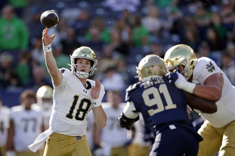 Notre Dame QB Steve Angeli enters transfer portal; Carr, Minchey ...