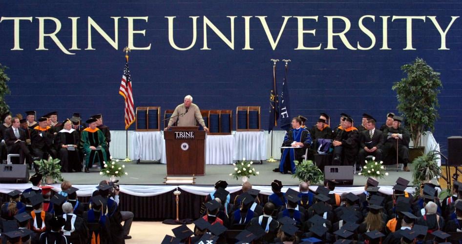 From 2010: Bob Knight delivers commencement address at Trine University ...