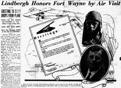 Aug. 10, 1927: Charles Lindbergh flies over city | History Journal ...