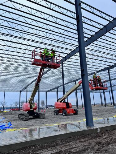 Contractors celebrate milestone in $5.4 million shell building near ...