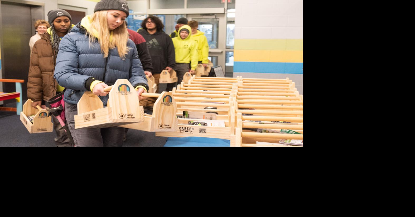 Construction Trades students deliver tool boxes to Boys and Girls Club ...