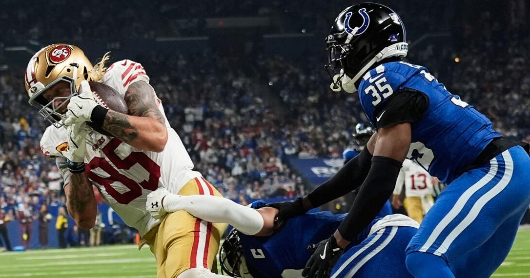 Kittle misses practice with ankle injury, status for Niners' game ...