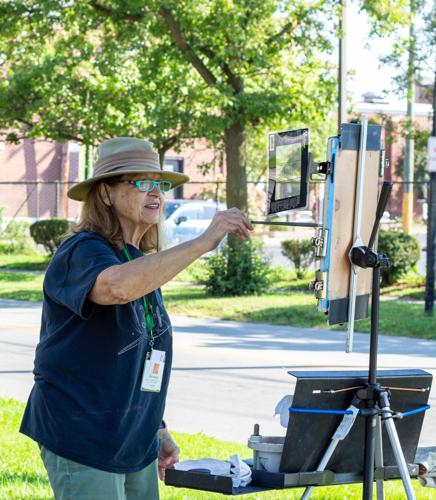 Plein air painting on a sunny day in downtown Fort Wayne | Local ...
