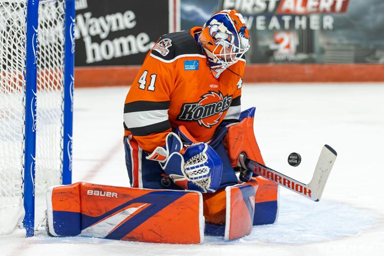 Goaltender Tyler Parks wants to use his size, savvy to protect Komets ...