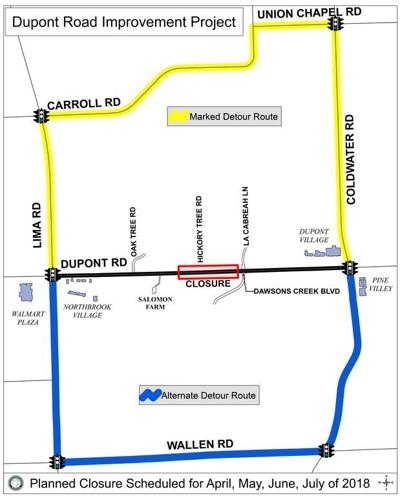 Dupont Road construction begins Monday | Local | journalgazette.net