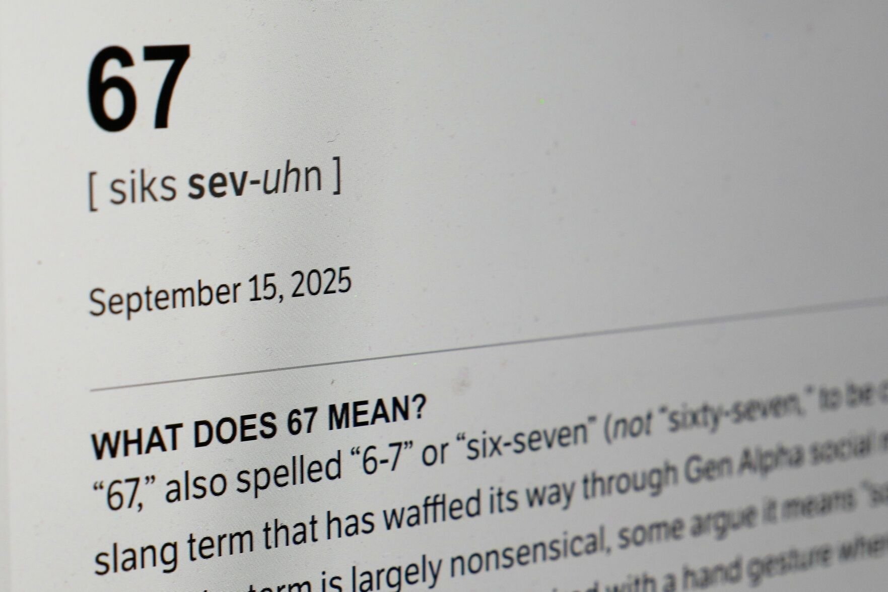 Viral '6-7' tops 2025 list of overused words and phrases | National ...