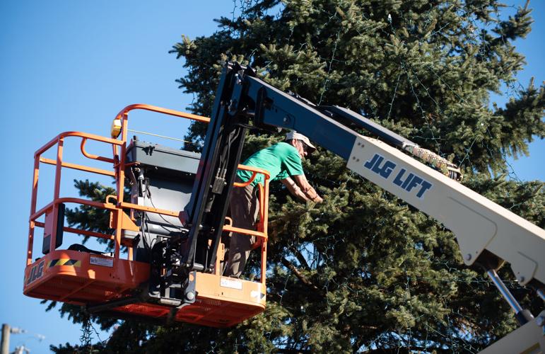 Broadway Christmas tree in place | Local | journalgazette.net