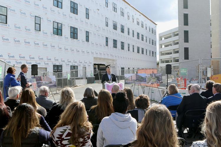 Officials mark half-way point in construction of The Elex | Local ...