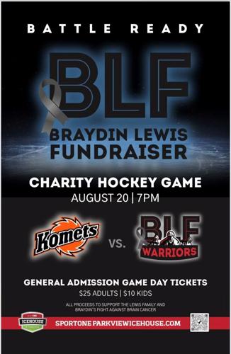 Komets Alumni Game, day of hockey, coming to support Braydin Lewis ...