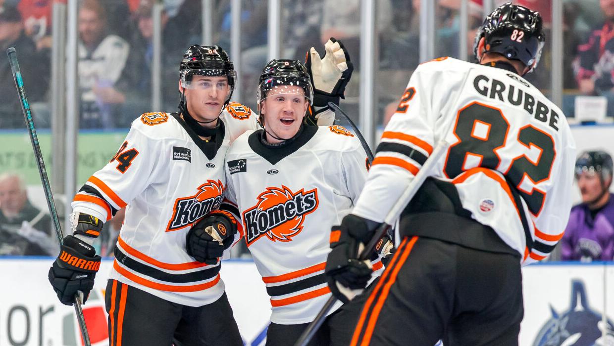 Akey scores first professional goal as Komets top Kalamazoo | Komets ...