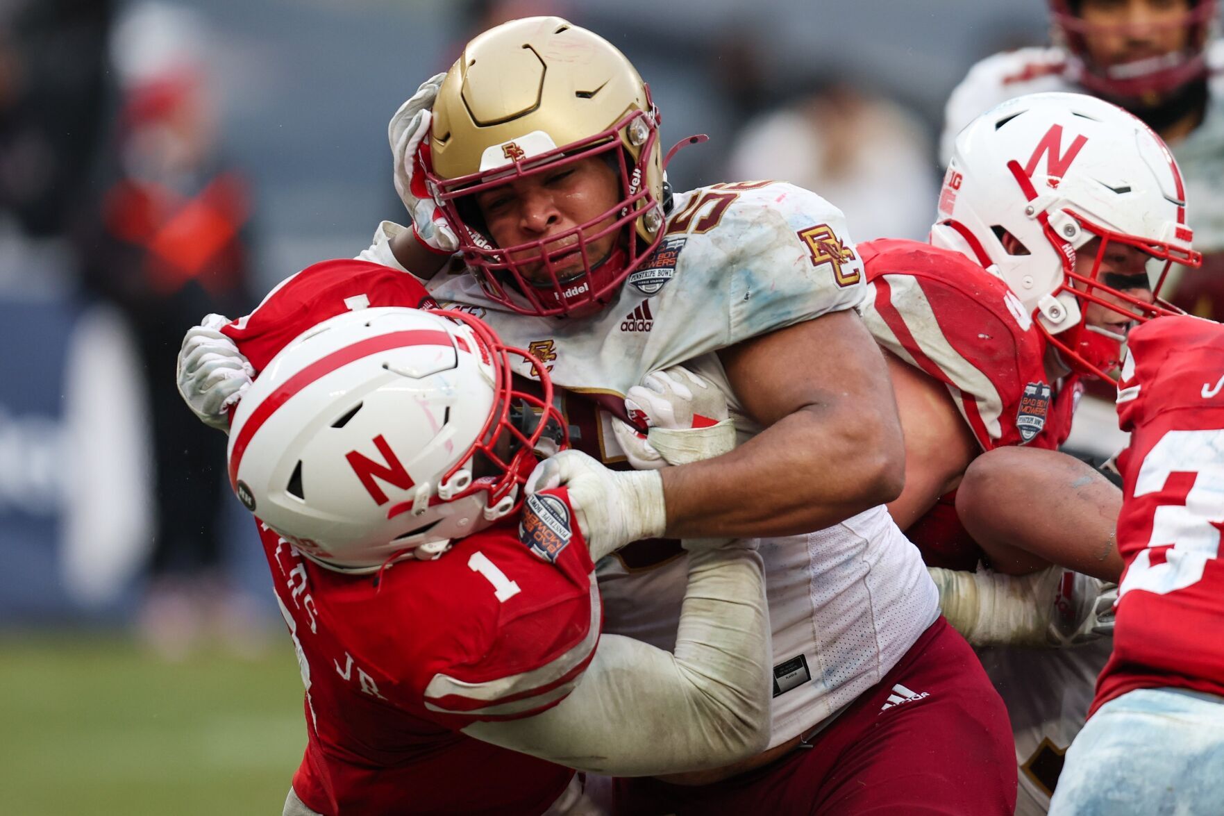 Young Nebraska players make plays in Pinstripe Bowl