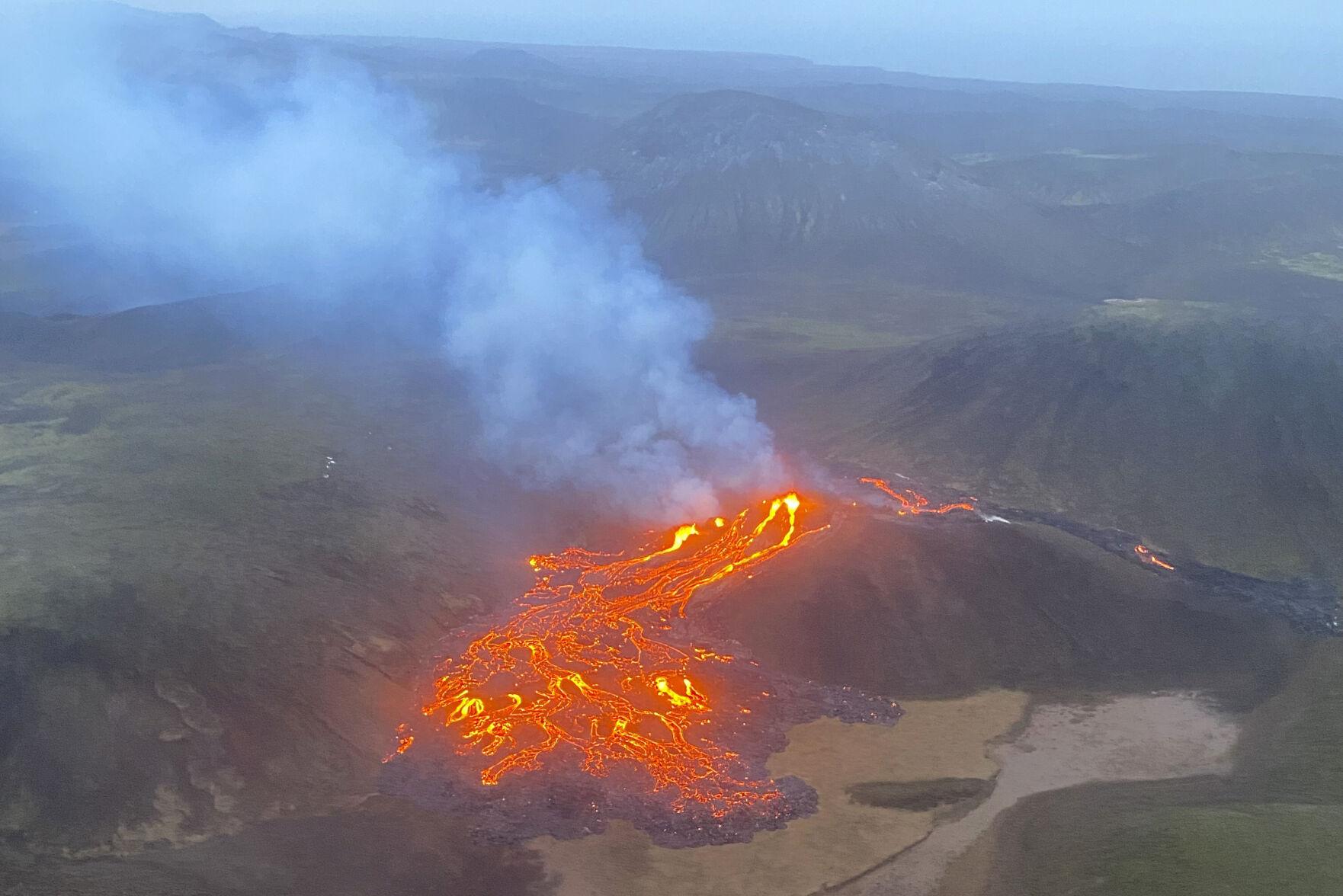 Long-dormant volcano erupts in Iceland