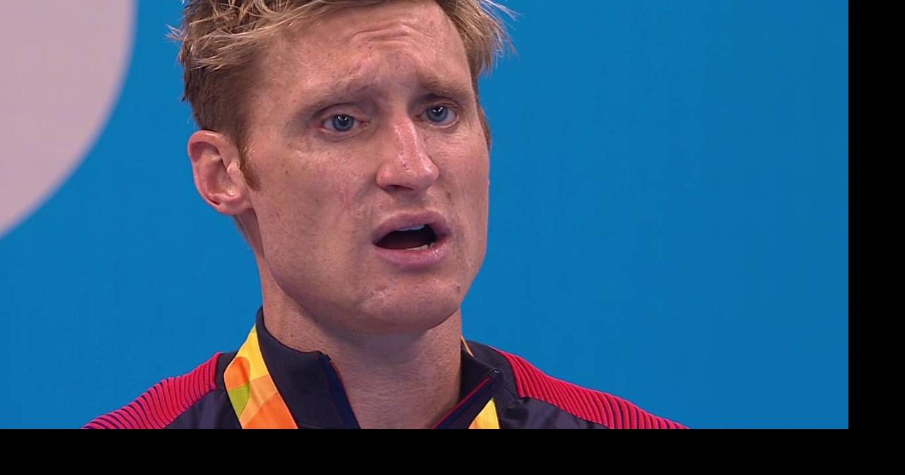 Brad Snyder and Tharon Drake | Victory Ceremony | Men's 400m Freestyle ...