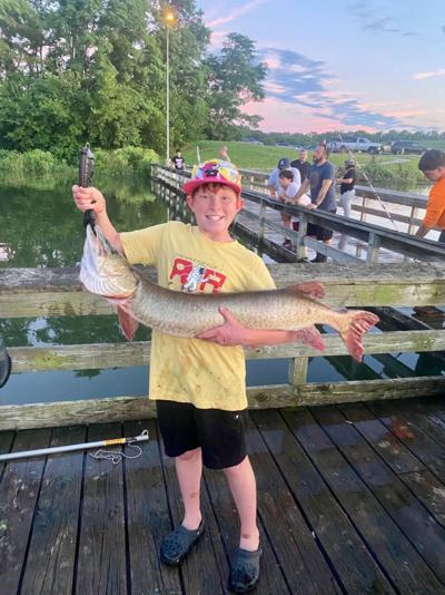 Catching huge muskie at lake shocks Omaha youngster