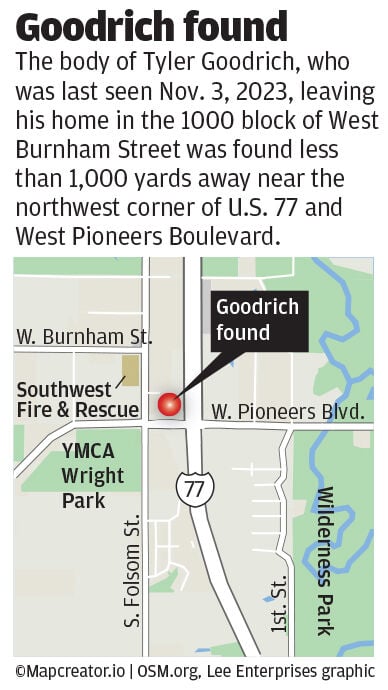 Tyler Goodrich's body found; homicide not suspected