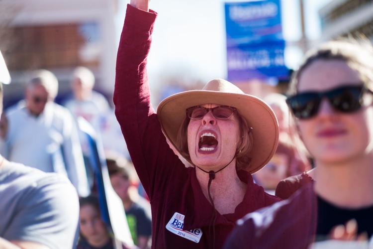 March for Bernie Sanders draws hundreds downtown