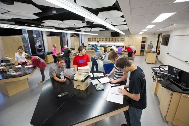 Renovated university chemistry lab has many draws