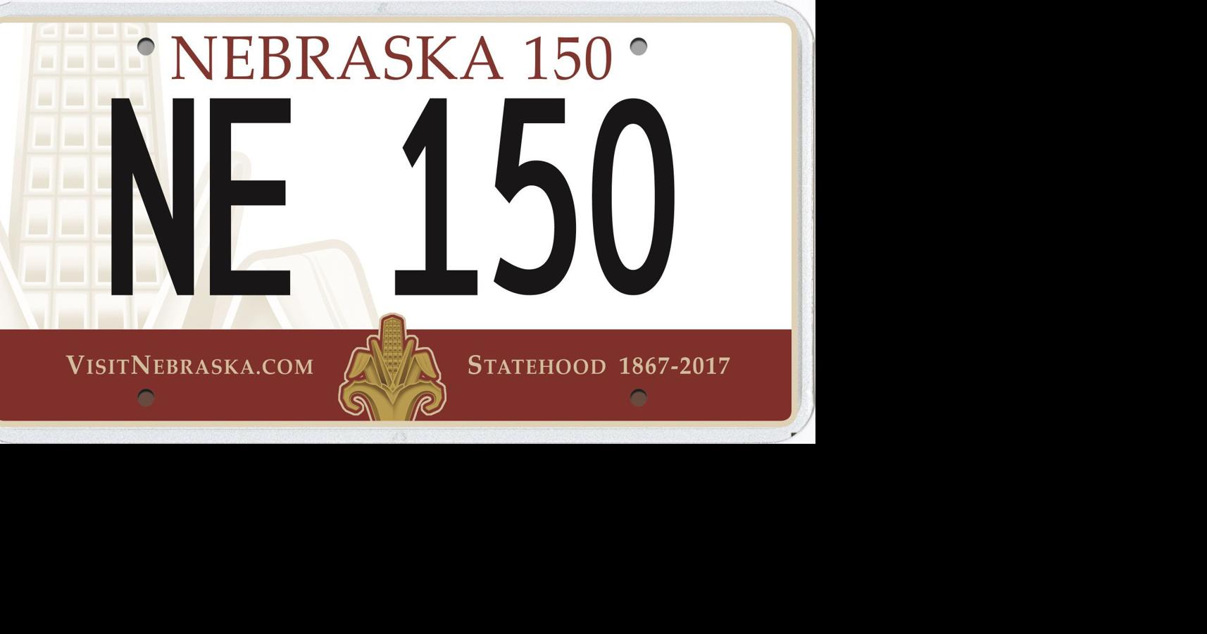 New license plates revealed for Nebraska's 150th year