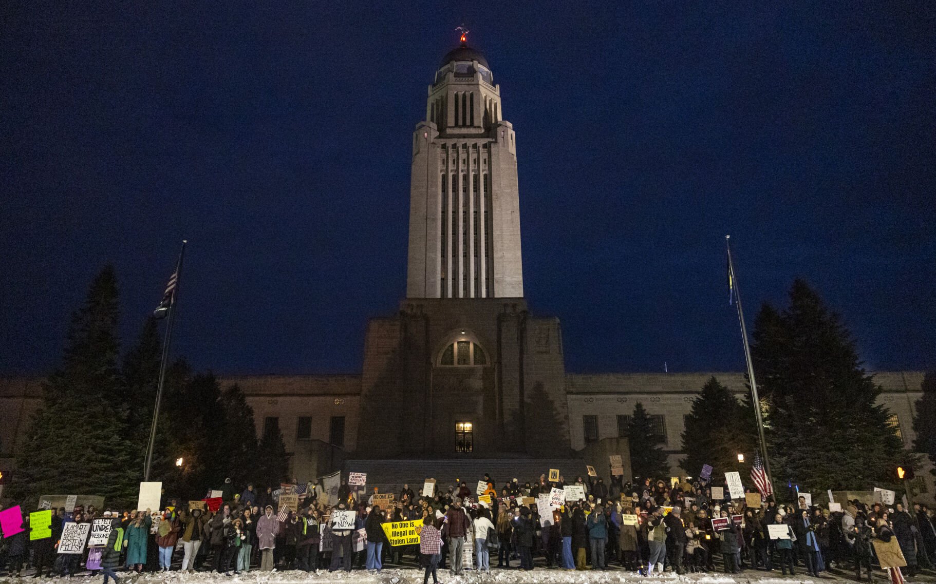 Grief, fear and defiance: Lincoln stands with Minneapolis in ...